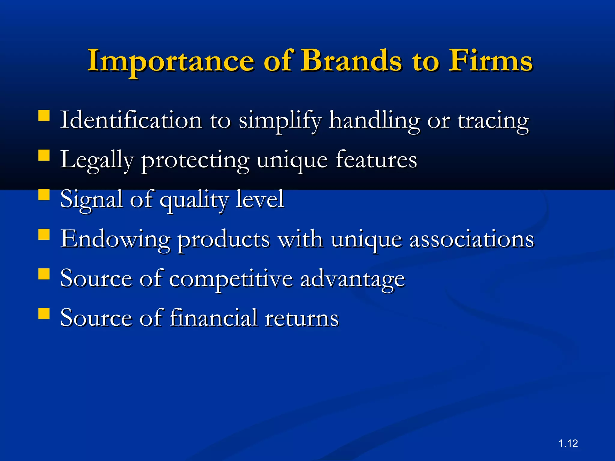 BRANDS AND BRAND MANAGEMENT | PPT