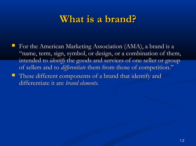 BRANDS AND BRAND MANAGEMENT | PPT