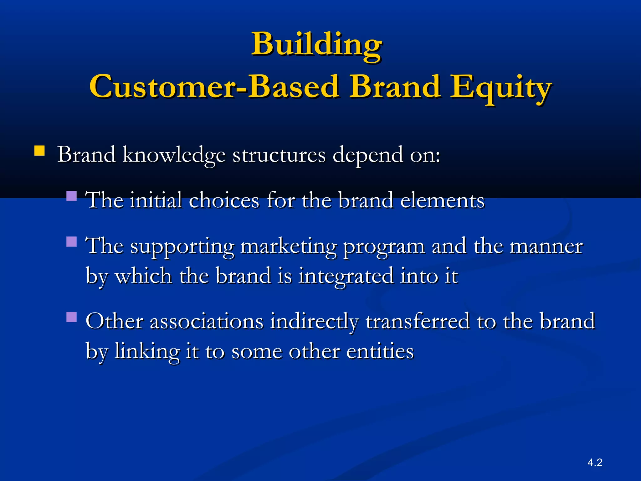 CHOOSING BRAND ELEMENTS TO BULID BRAND EQUITY | PPT