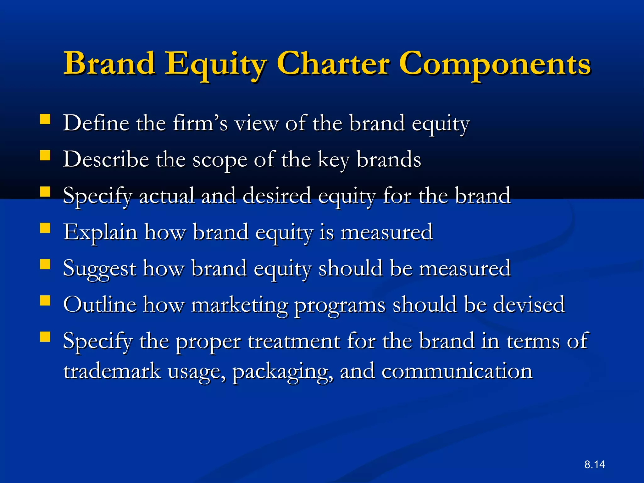 DEVELOPING BRAND EQUITY MEASUREMENT AND MANAGEMENT SYSTEM | PPT