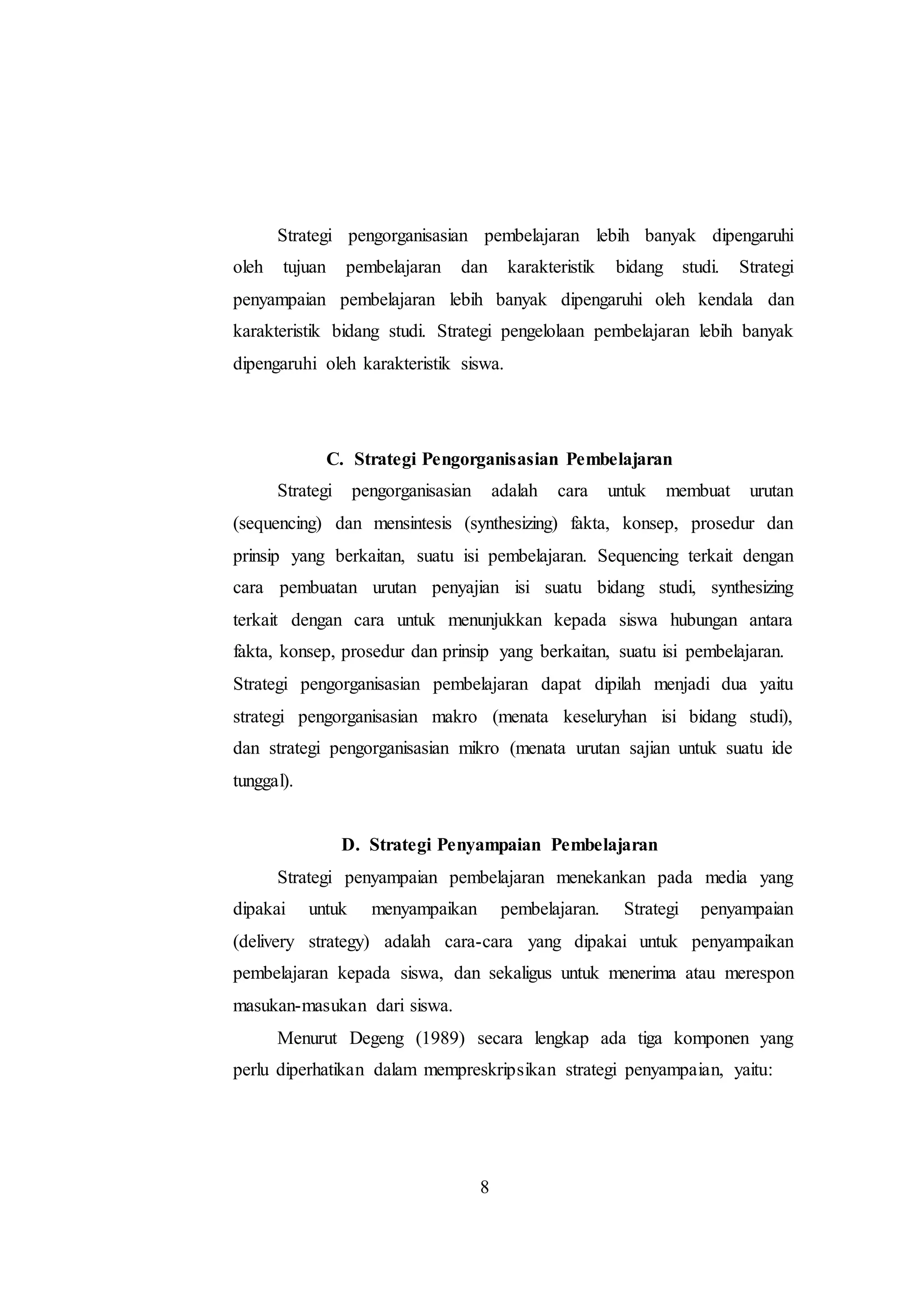 Strategi Pembelajaran Inovatif Kontemporer (Made Wena) | DOCX