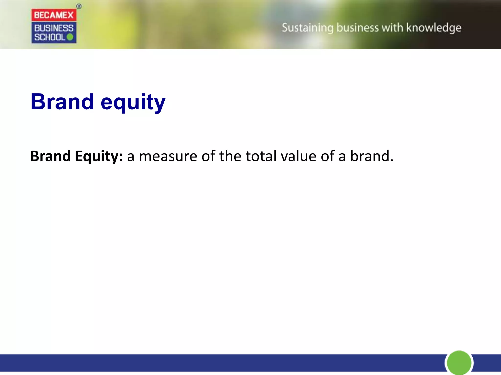 Customer-based Brand Equity | PPT