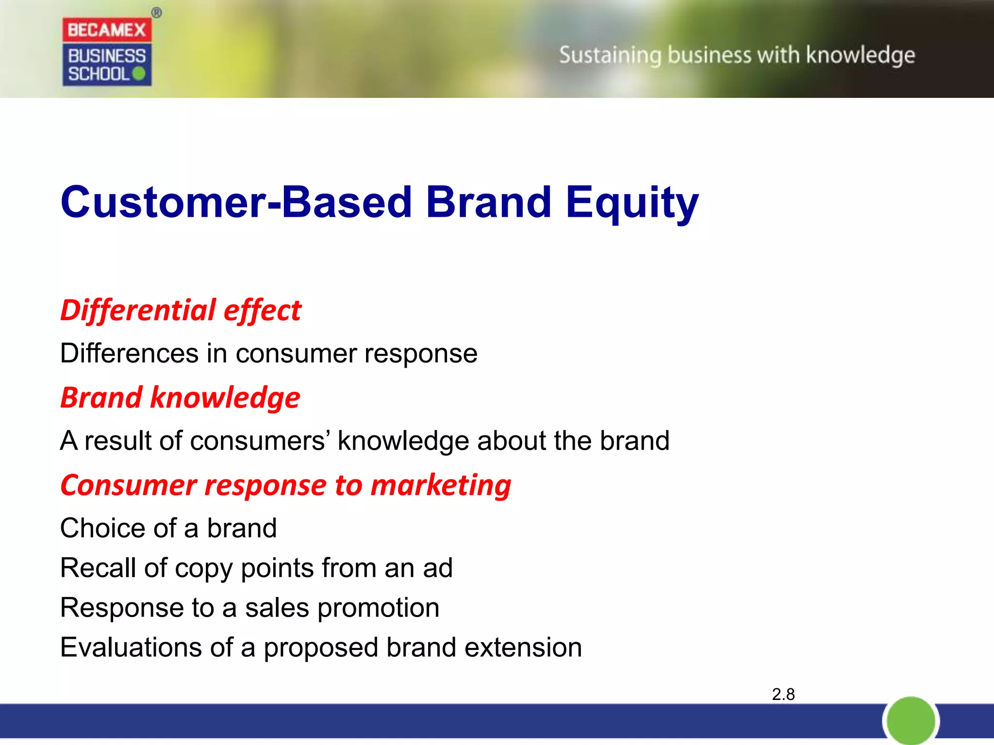 Customer-based Brand Equity | PPT