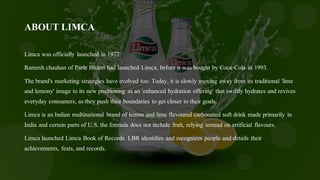 Presentation on Brand Communication of Limca | PPT
