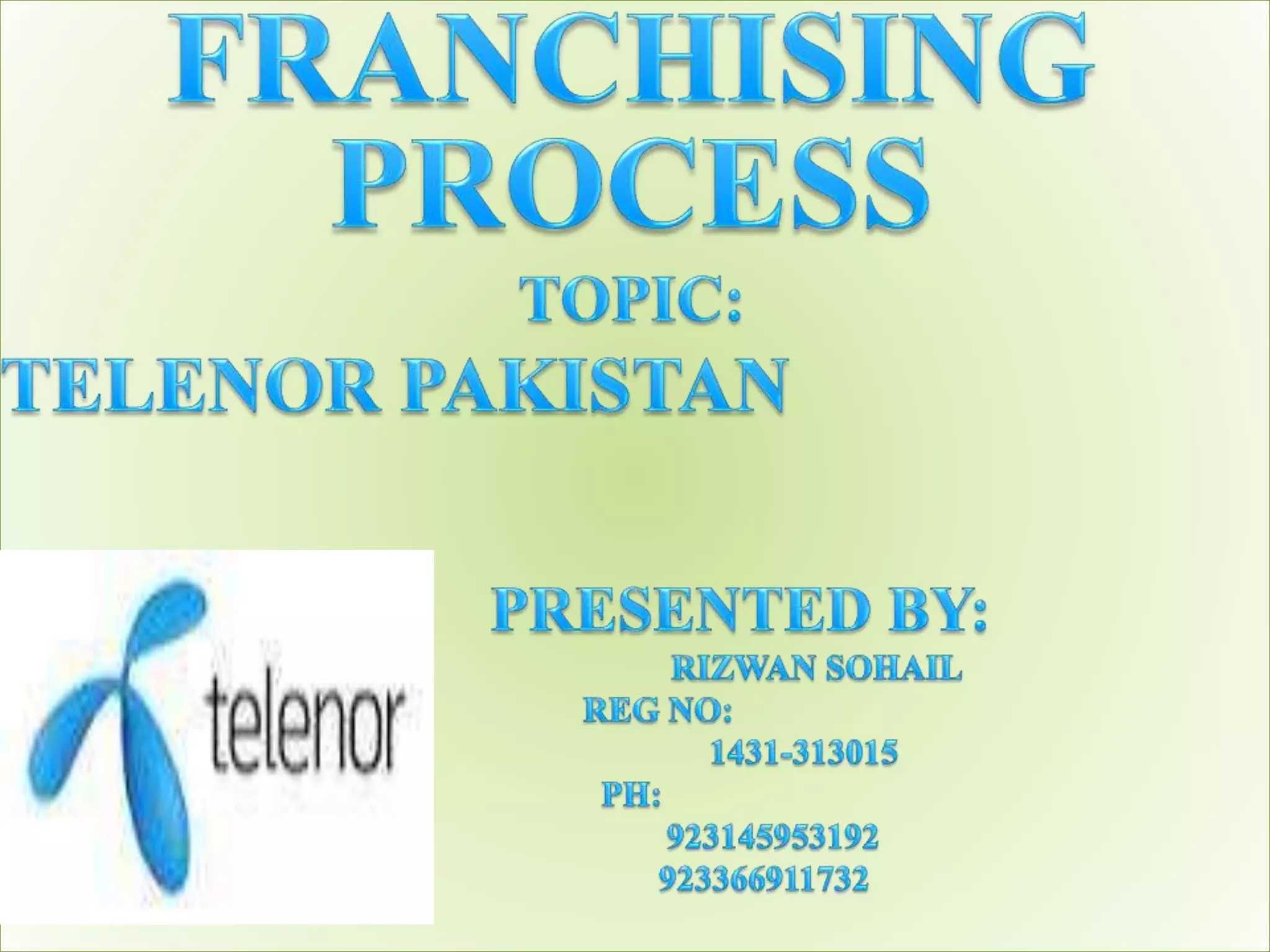 franchising process | PPTX