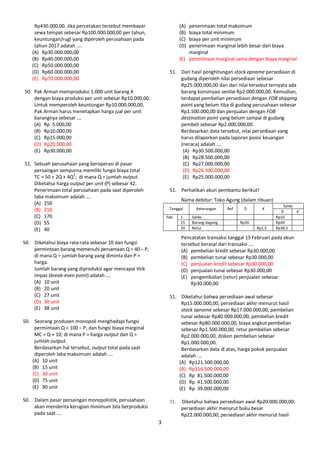 Sbmptn ekonomi 2018 kompilasi | PDF