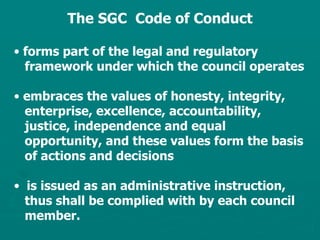 Sbm roll out sgc editted 4 roll out(1) | PPT | Professional School ...