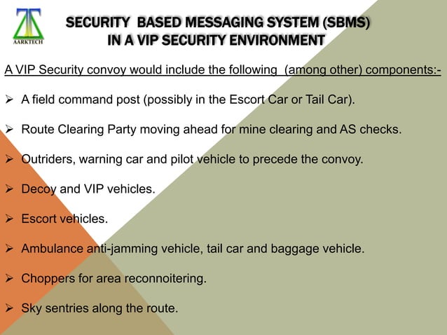 SBMS in a VIP Security Environment | PPT