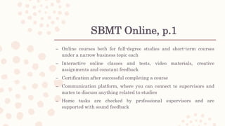SBMT Online | PPT