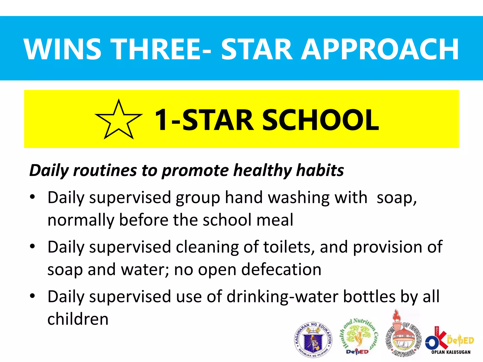 WASH in Schools Three Star Approach | PDF