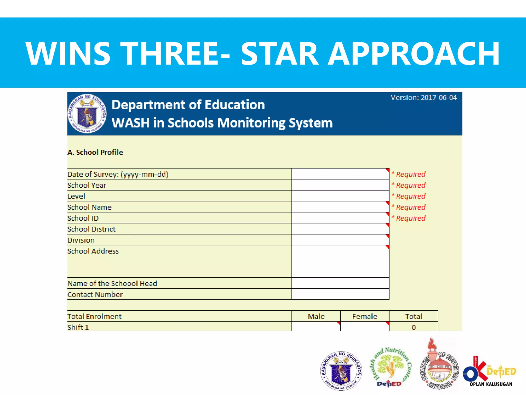 WASH in Schools Three Star Approach | PDF