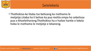 Thothokiso | PPTX