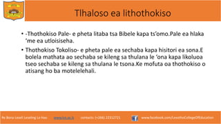 Thothokiso | PPTX