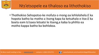 Thothokiso | PPTX