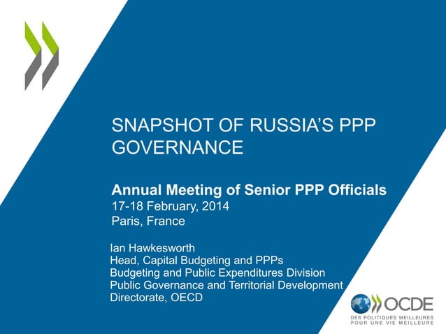 OECD, 7th Meeting on Public-Private Partnerships - Ian HAWKESWORTH | PPT