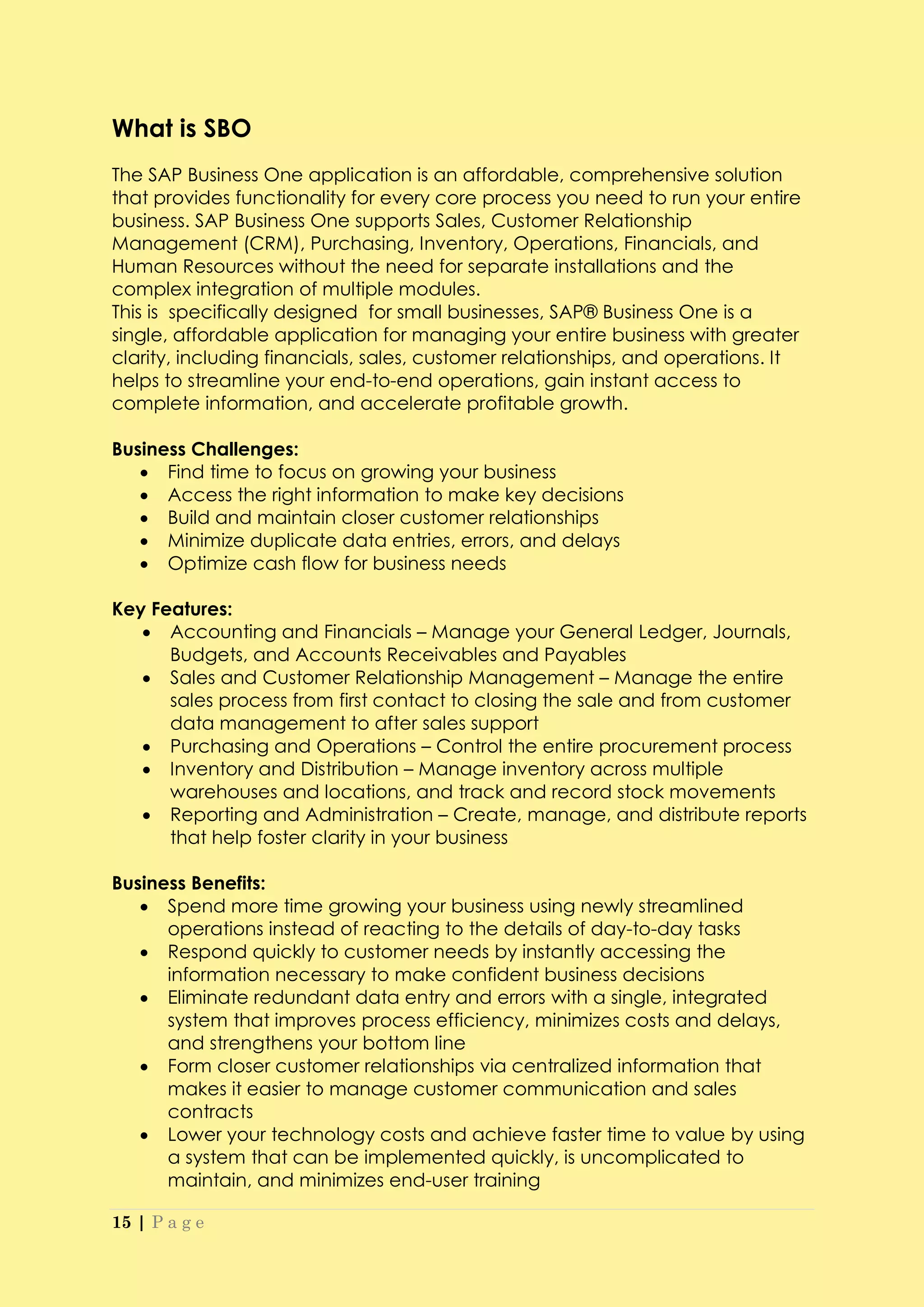 SAP Business One; Step-by-Step Guide for Installation, configuration on ...