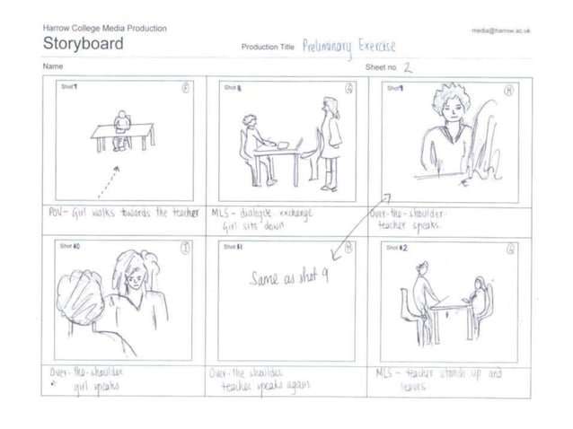 Preliminary Exercise Storyboard+ Bird's eye view | PPT
