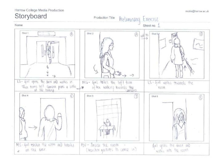 Storyboard Exercises