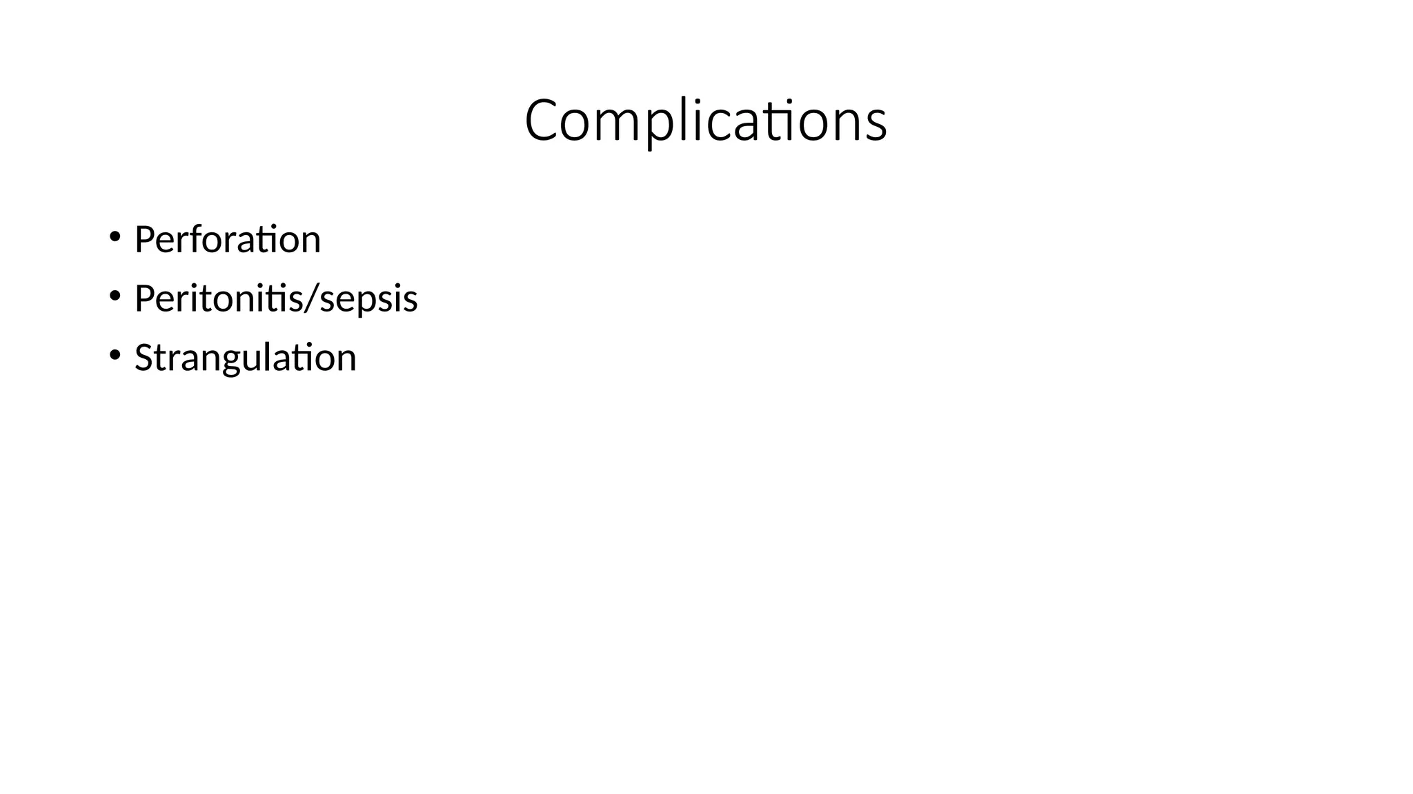 aetiology and management of small bowel obstruction | PPTX