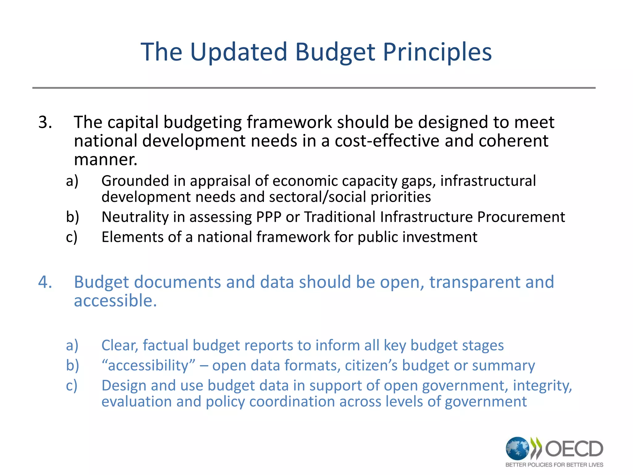 10 Principles of Budgetary Governance | PDF