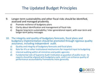 10 Principles of Budgetary Governance | PDF