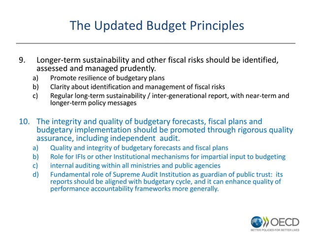 10 Principles of Budgetary Governance | PDF