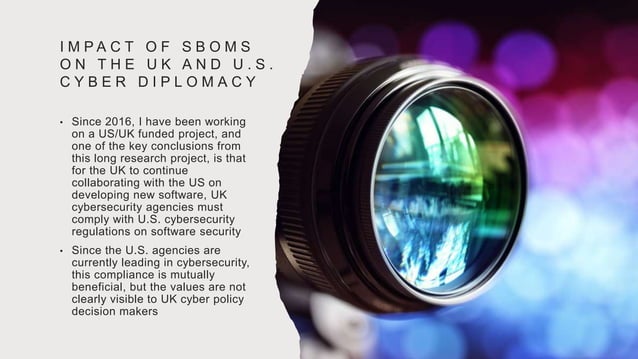 Software Bill of Materials and the Vulnerability Exploitability eXchange | PPT