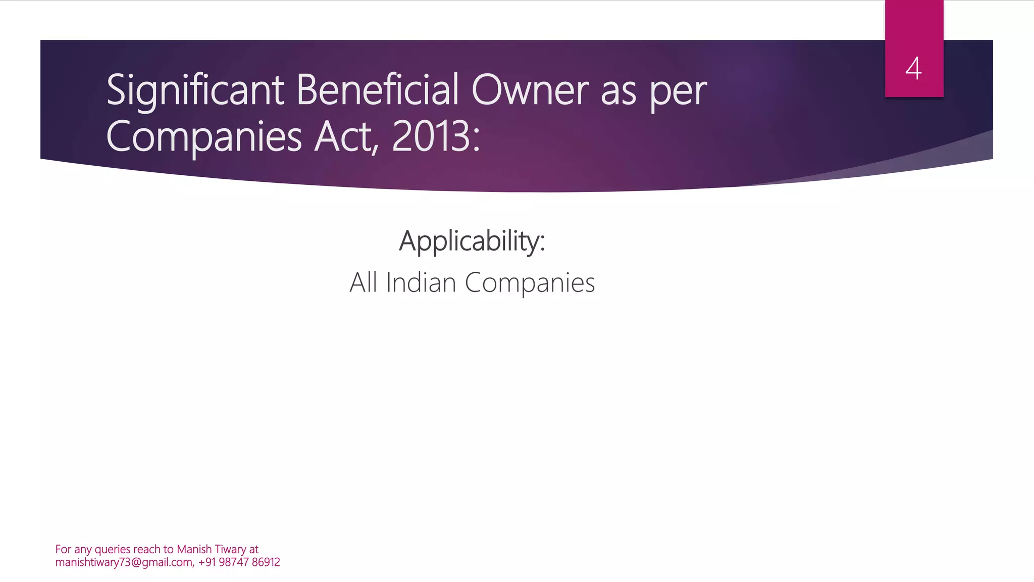 Significant Beneficial Owners | PPTX