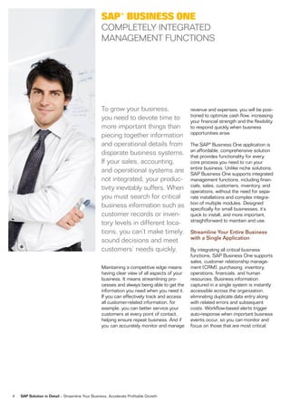 Sbo solution detail | PDF