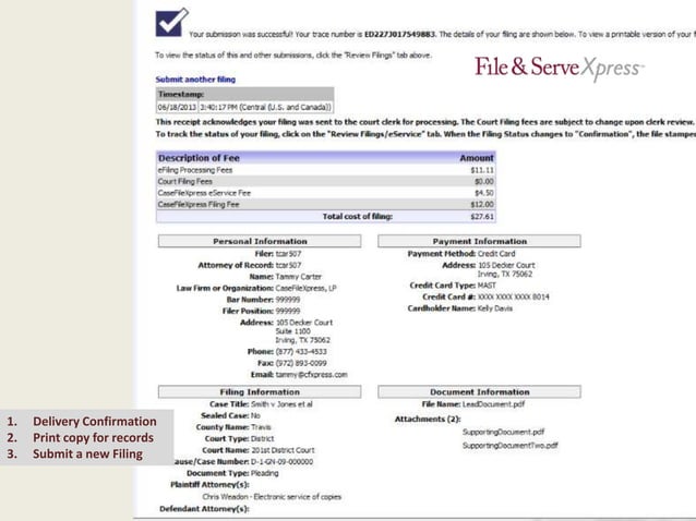 File & ServeXpress -- The Best Choice for e-Filing in Texas | PPTX