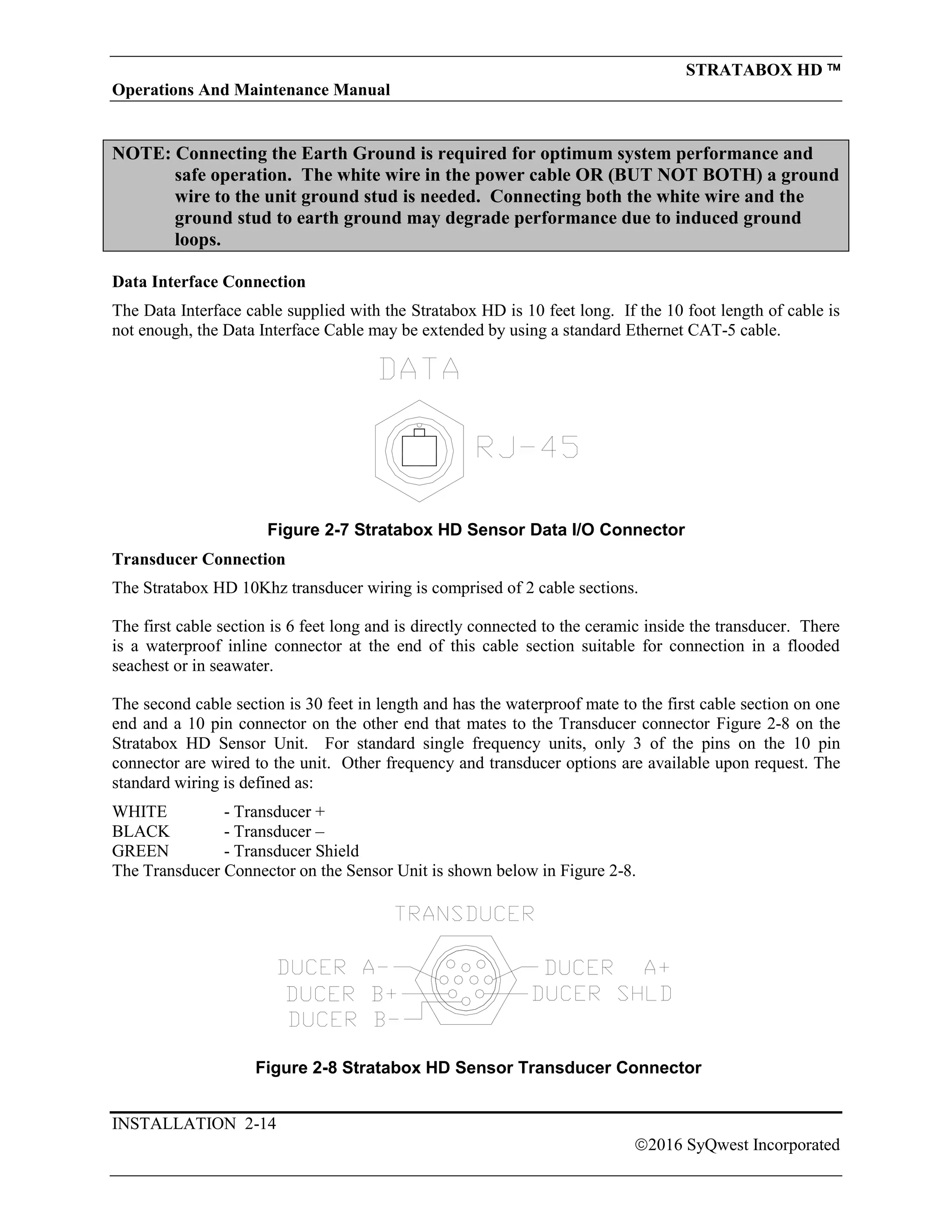 Stratabox HD™ CHIRP Marine Geophysical Instrument Manual | PDF
