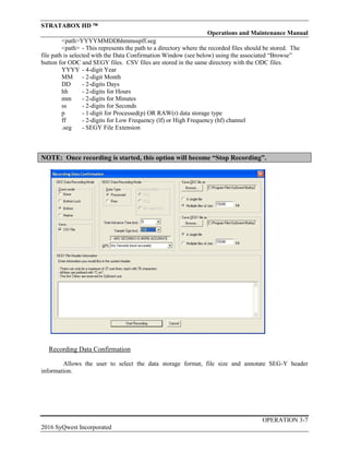 Stratabox HD™ CHIRP Marine Geophysical Instrument Manual | PDF
