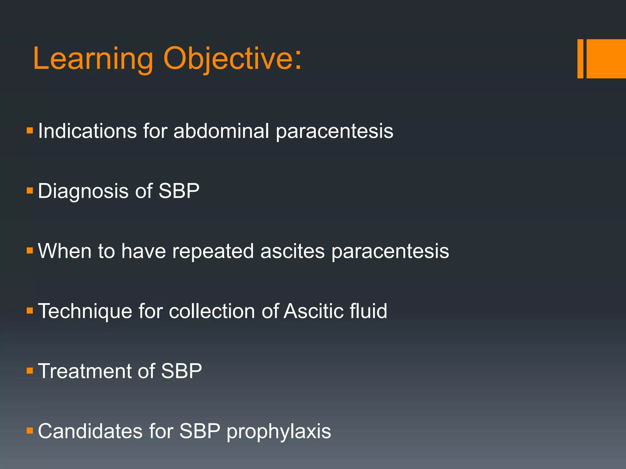 Spontaneous Bacterial peritonitis | PPTX