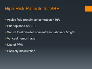 Spontaneous Bacterial peritonitis | PPTX