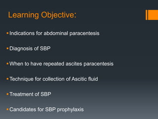 Spontaneous Bacterial peritonitis | PPTX