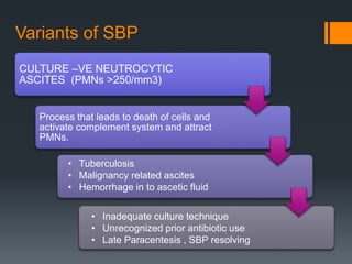 Spontaneous Bacterial peritonitis | PPTX
