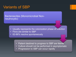 Spontaneous Bacterial peritonitis | PPTX
