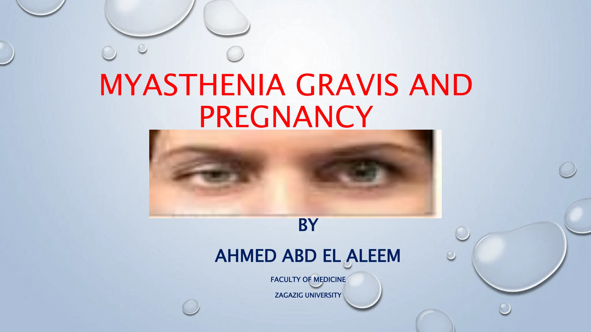 Myasthenia gravis in pregnancy and labour | PPT