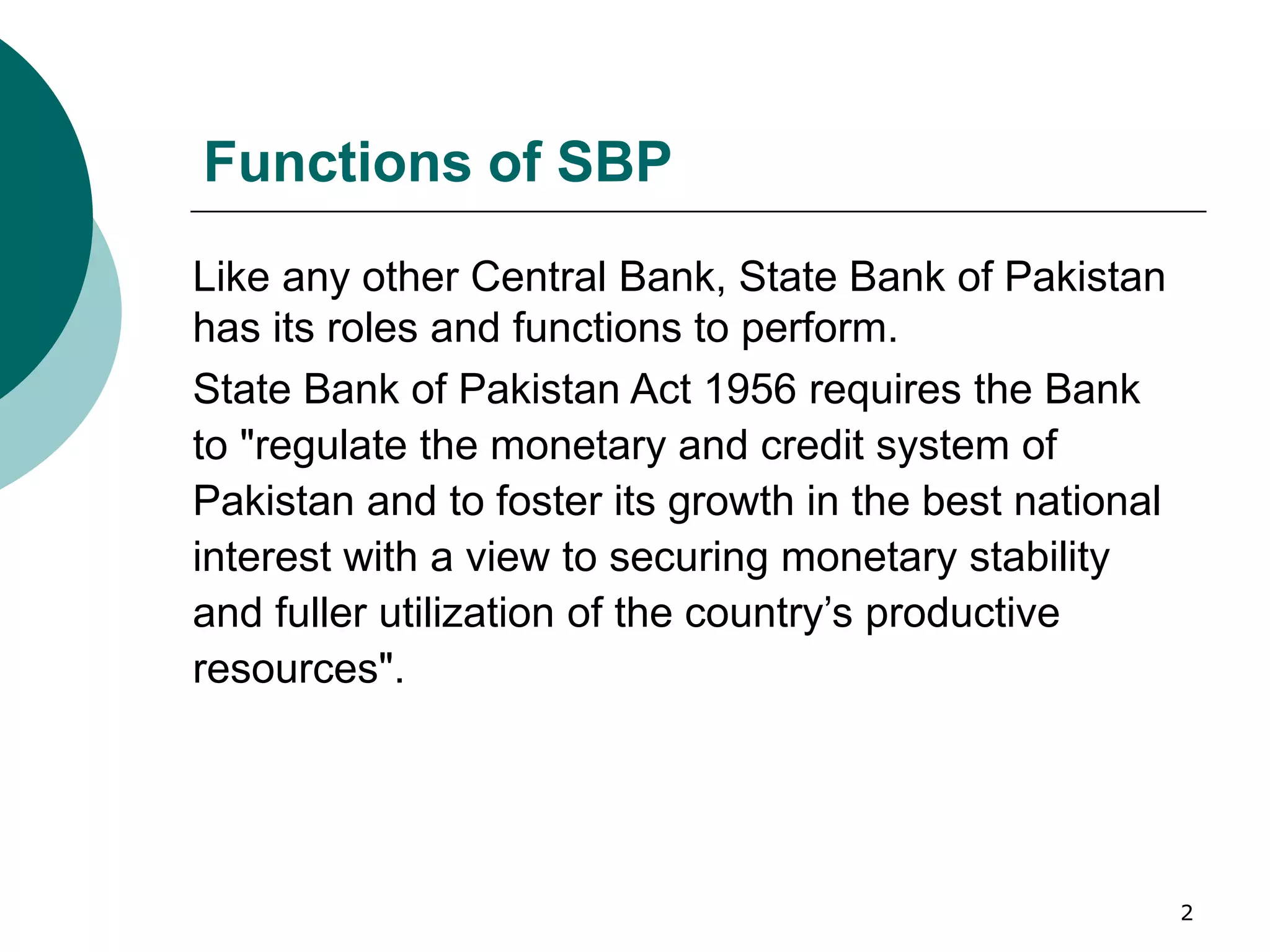 SBP Mrket-Operations And Market Management | PPT