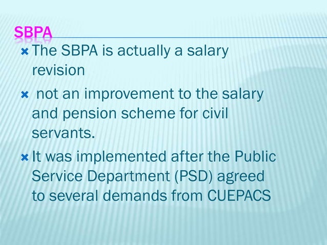 SARAAN BARU PERKHIDMATAN AWAM (SBPA) | PPT