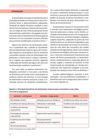 SBP: Guia para a Alimentação Complementar Saudável | PDF