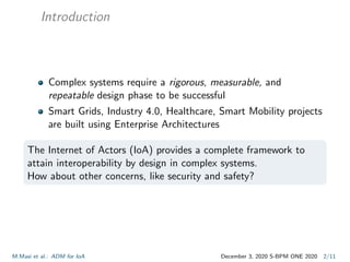 Security and Safety by Design in the Internet of Actors an ...