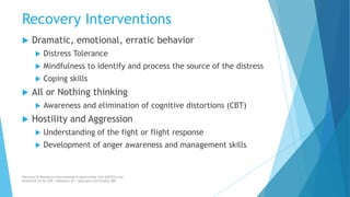 Interventions for Antisocial Personality Disordered Behavior | PPTX