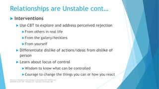 Addressing Borderline Personality Disorder in Treatment | PPTX