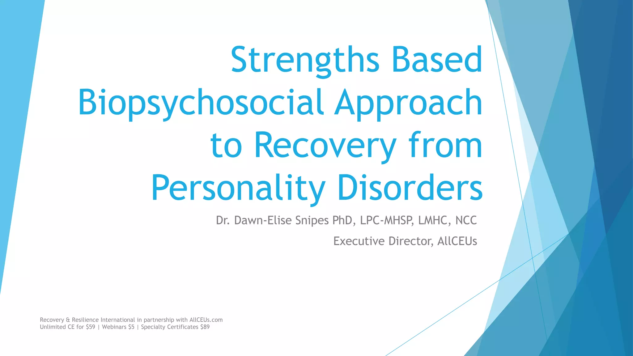 Addressing Cluster B Personality Disorders in Treatment | PPTX | Mental ...