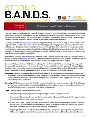 Physical Fitness: Flexibility and Mobility Training | PDF