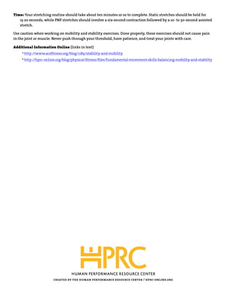 Physical Fitness: Flexibility and Mobility Training | PDF