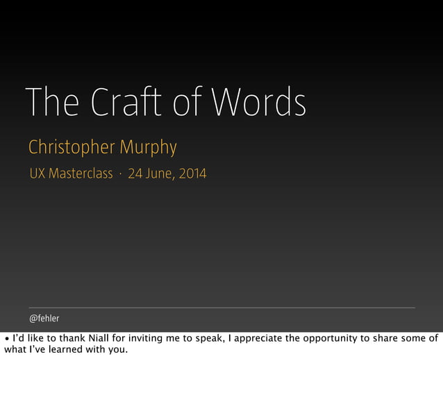 The Craft of Words | PDF