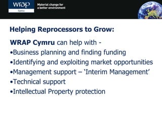 Waste and Resources Action Programme (WRAP) | PPT