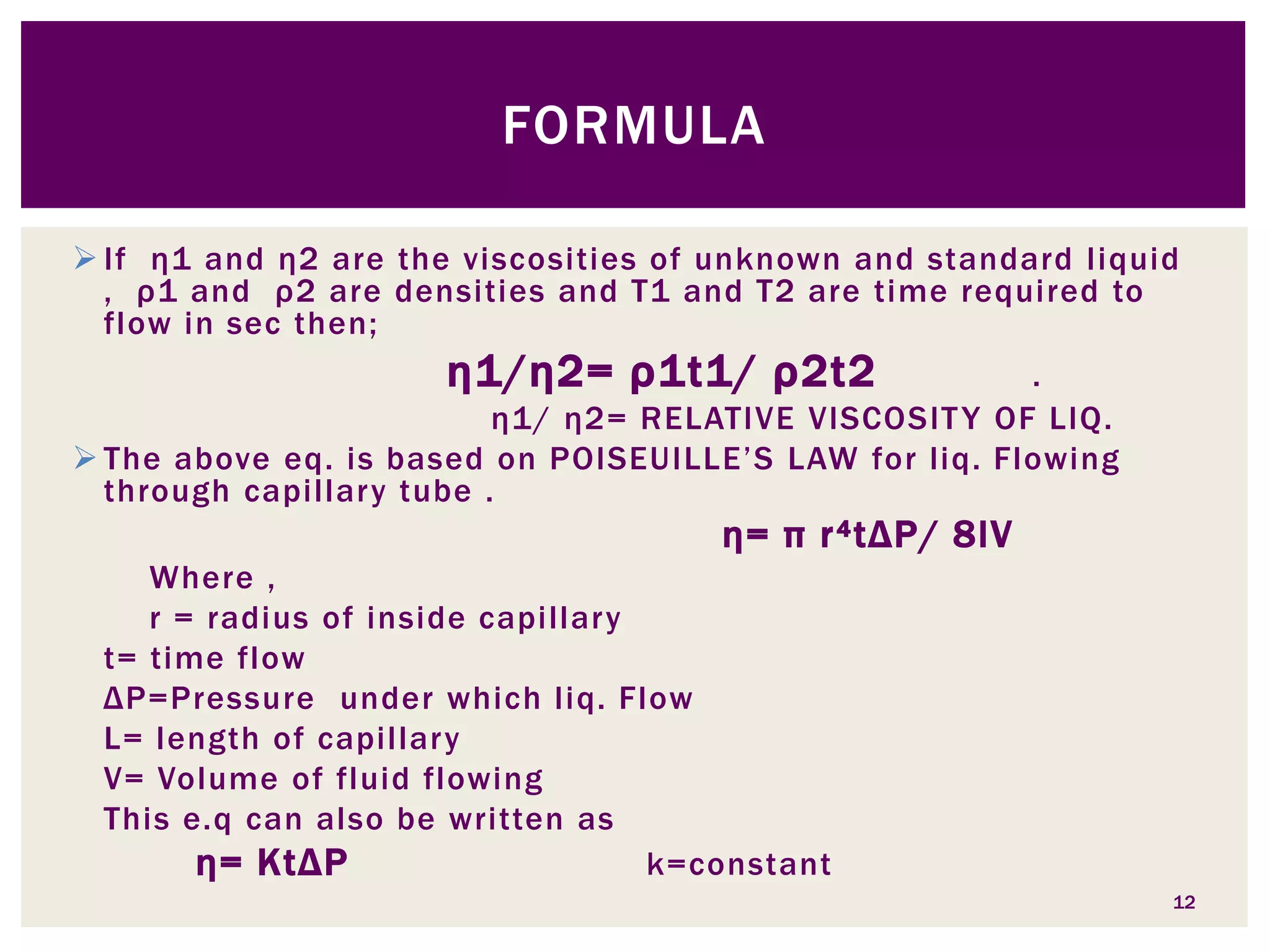 Viscometer and their types. | PPTX